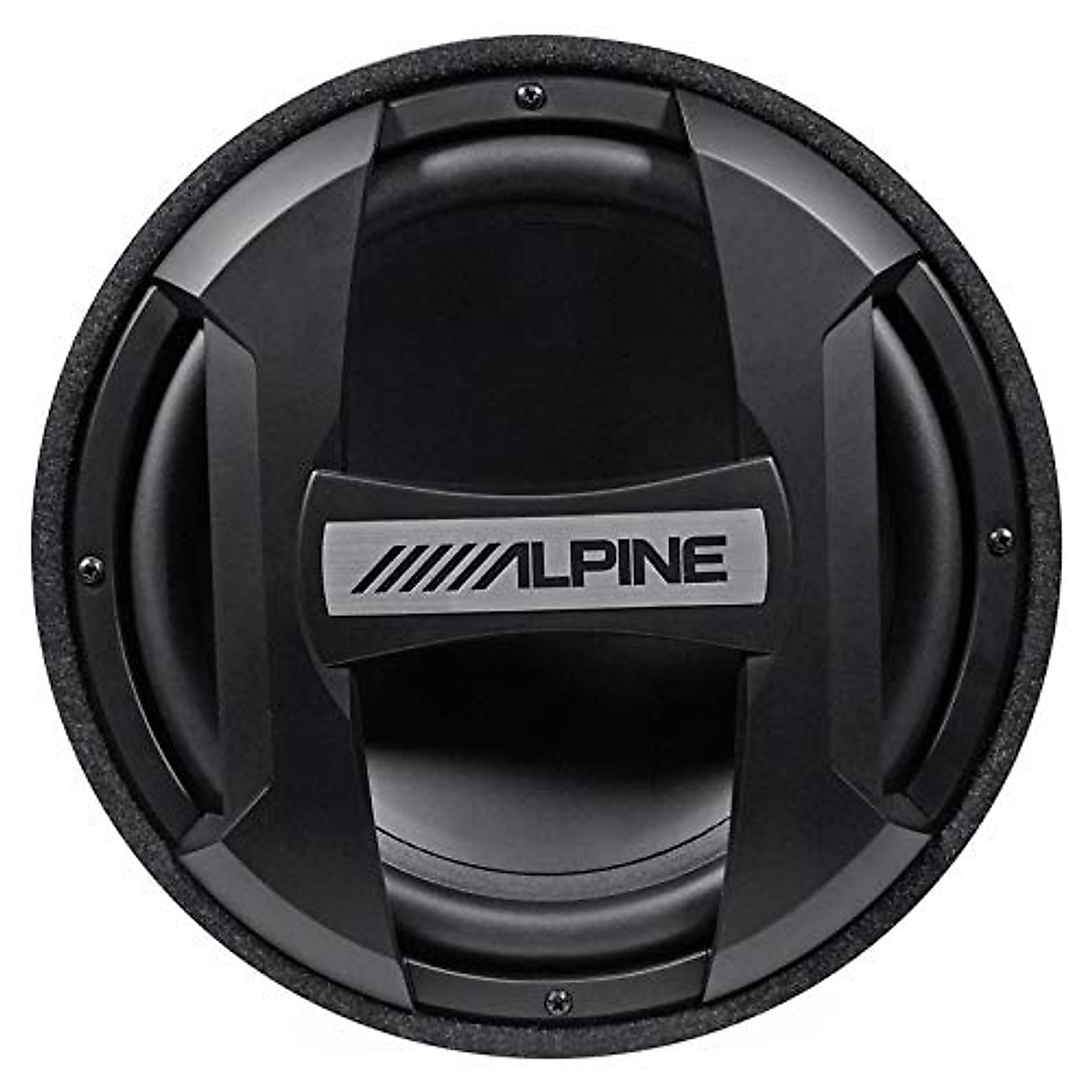Alpine SWT-12S4 1000 Watt 12" Car Audio Bass Tube Subwoofer Bundle with Amplifier and Amp Kit