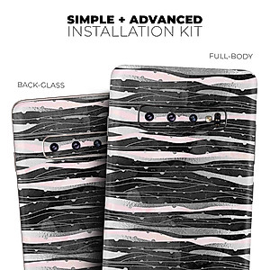 DesignSkinz Karamfila Silver & Pink Marble V5 Protective Vinyl Decal Wrap Skin Cover Compatible with The Samsung Galaxy S20 (Screen Trim & Back Glass Skin)