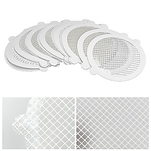 Qinlenyan 30Pcs Drain Cover Hair Catchers Prevent Clogs Bathroom Shower Drain Protector Sewer Filter Mesh Stickers Adhesive Shower Drain Hair Stopper for Shower Bathtub A