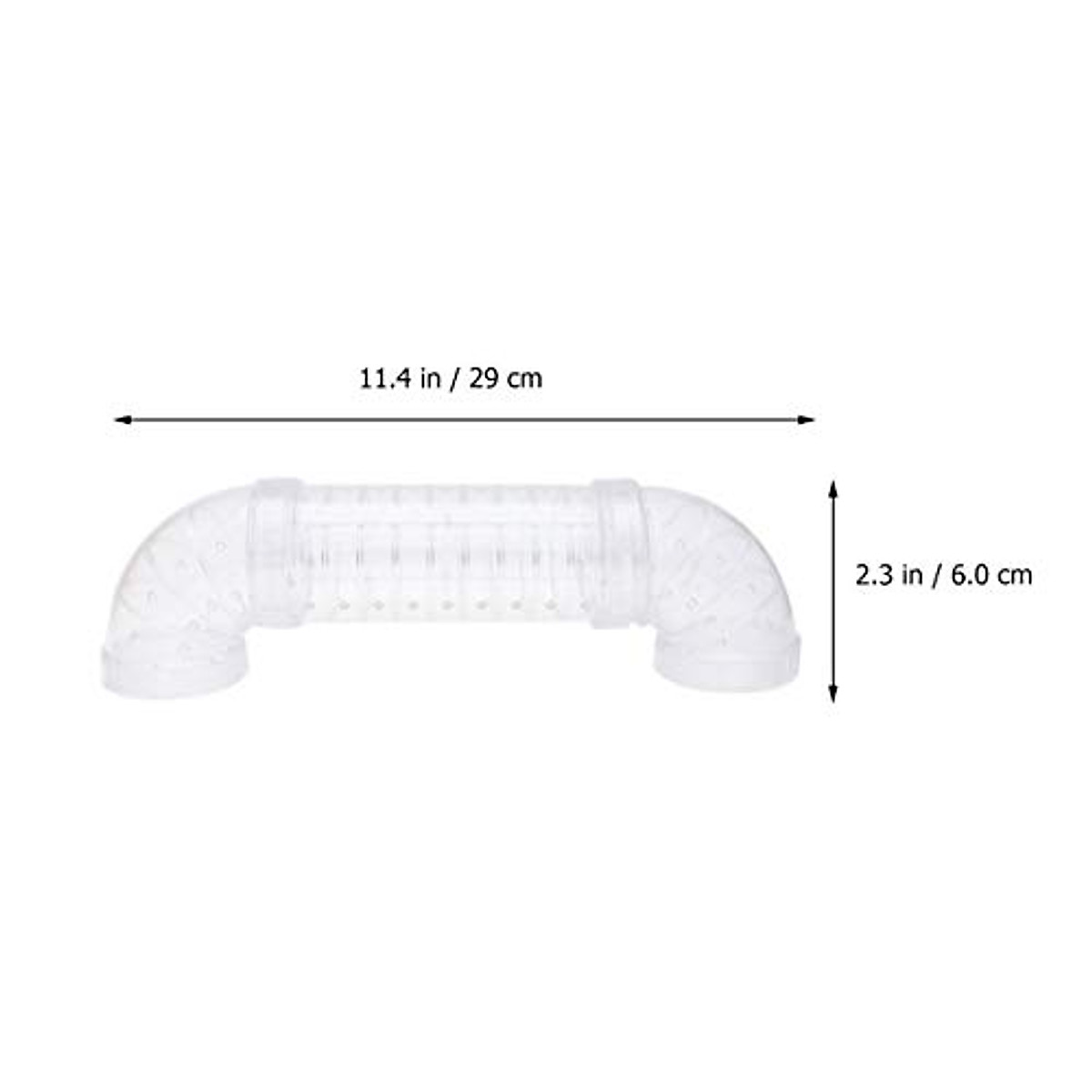 Hamster Tube Hamster Tubes Hamster Tunnels Transparent Curved Pipe Small Animals Pet Cage DIY Tunnel Excercise Toy for Mouse Gerbil Chinchilla Squirrel