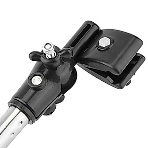 Umbrella Holder, Angle Adjustable Stroller Sun Protection Stand Stainless Steel Baby Infant Chair Mount Bicycle Bar Stretch Swivel Connector Bike Handle Frame for Outdoor Pram Wheelchair Accessories