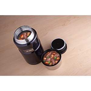THERMOS Stainless King Vacuum-Insulated Food Jar, 24 Ounce, Matte Steel