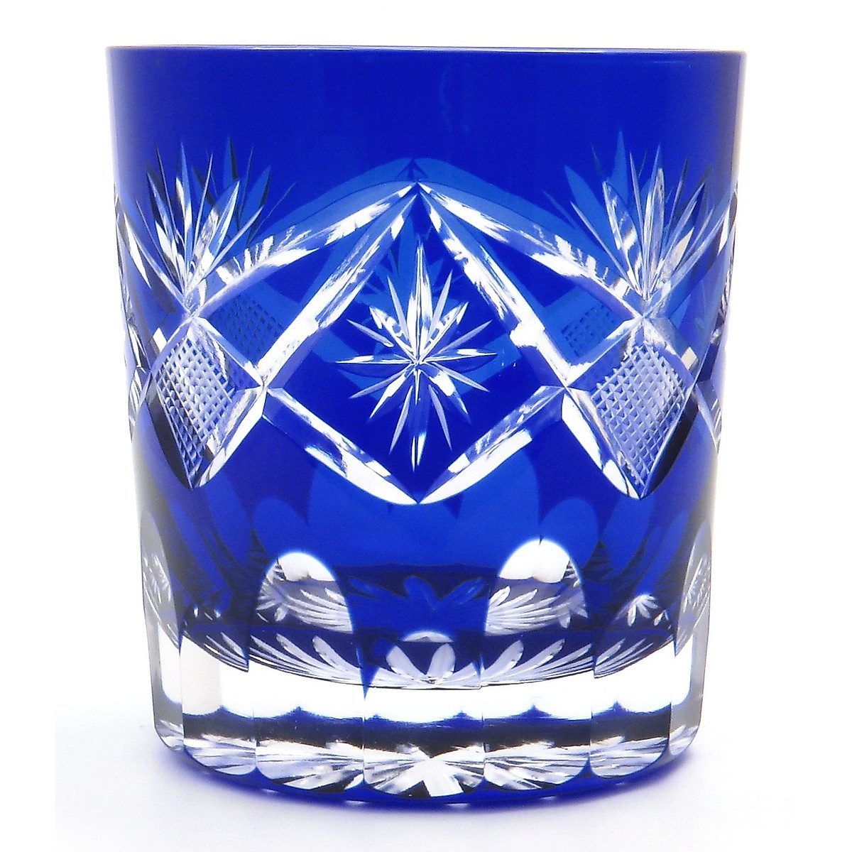 Sumida Edo Kirikokan TO-402 Edo Kiriko Old Glass Bright Fish (Indigo)