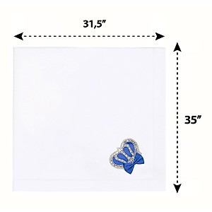 Lilax Baby Boy Newborn Crown Jewels Swaddle Receiving Blanket Royal Blue