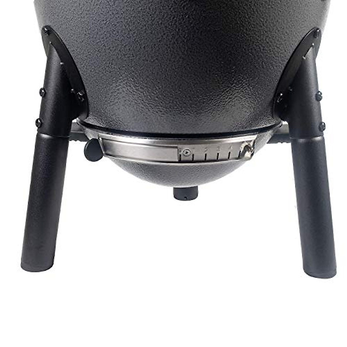 Char-Griller® AKORN® Jr. Portable Kamado Charcoal Grill and Smoker with Cast Iron Grates and Locking Lid with 155 Cooking Square Inches in Ash, Model E86714