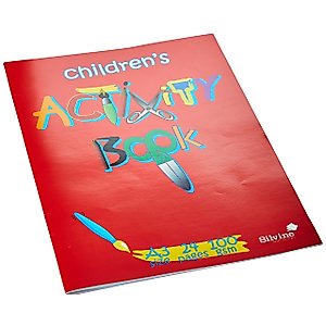 Silvine Activity Book, 420 x 297mm, Red