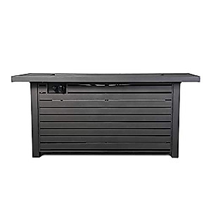Hanie Design Parkside Gas Fire Table,Black