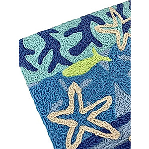 Jellybean Indoor Outdoor Machine Washable Rug, Ocean View