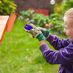 Mister Rui Paint Roller, Foam Paint Roller 4 Inch High Density, Sponge Refills with Roller Frame, Pack of 3, Small Paint Roller Set for Home Painting and DIY Projects