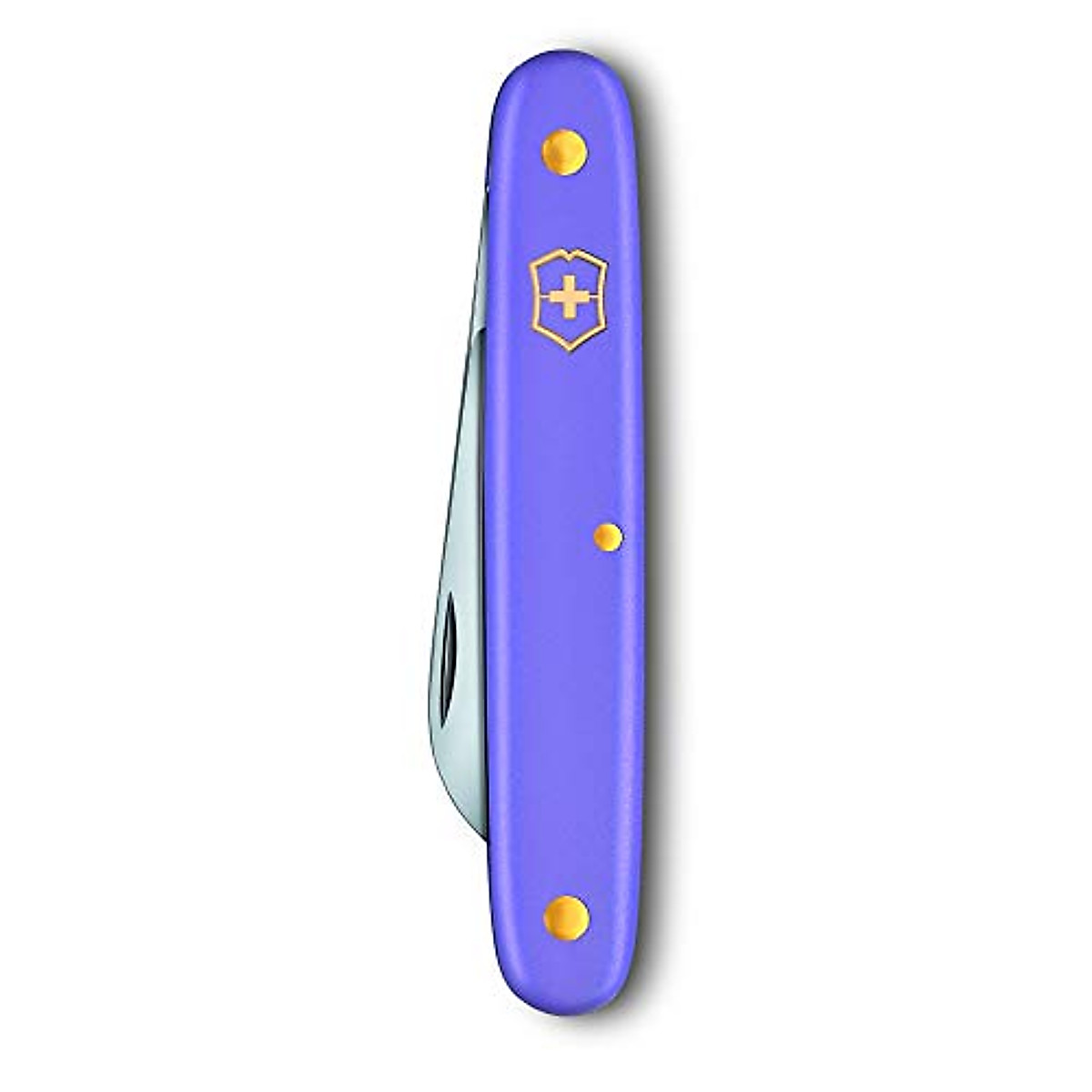 Victorinox Garden Floral Knife, Swiss Made, Straight Blade, Stainless Steel, Purple