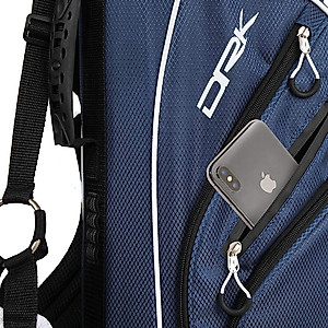 Prosimmon Golf DRK 7" Lightweight Golf Stand Bag with Dual Straps Blue/White