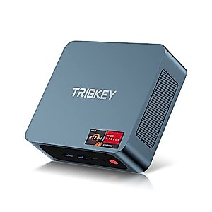 TRIGKEY AMD Ryzen 7 Mini PC, 5800H (Up to 4.4 GHz) 8Core 16Thread S5 Gaming Mini Desktop, Micro Computer, 16GB | 500GB, Small Gaming PC Supports 4K Triple Displays, WiFi 6+BT5.2, USB3.2/3.0