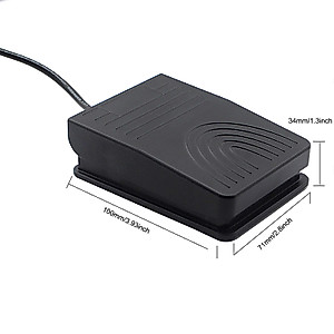 [Upgraded] iKKEGOL USB Foot Pedal Switch Video Game PC Hands Free Footswitch One Key Control Program Computer Mouse Keyboard HID with 2M Cable