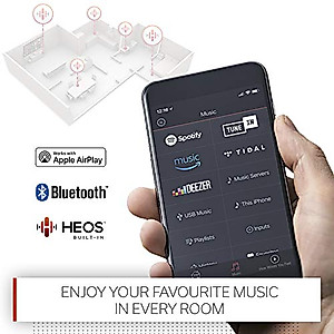 Denon AVR-S750H 7.2 Channel AV-Receiver, HiFi Amplifier, Alexa Compatible, 6 HDMI Inputs, 4K, Dolby Atmos & Vision, Bluetooth, Music Streaming, AirPlay 2, HEOS Multiroom