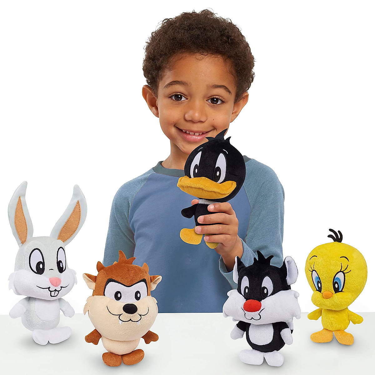 Looney Tunes Plush Pals 2-Piece Set Stuffed Animals, 7-inch Tweety and Sylvester, Kids Toys for Ages 3 Up, Amazon Exclusive by Just Play