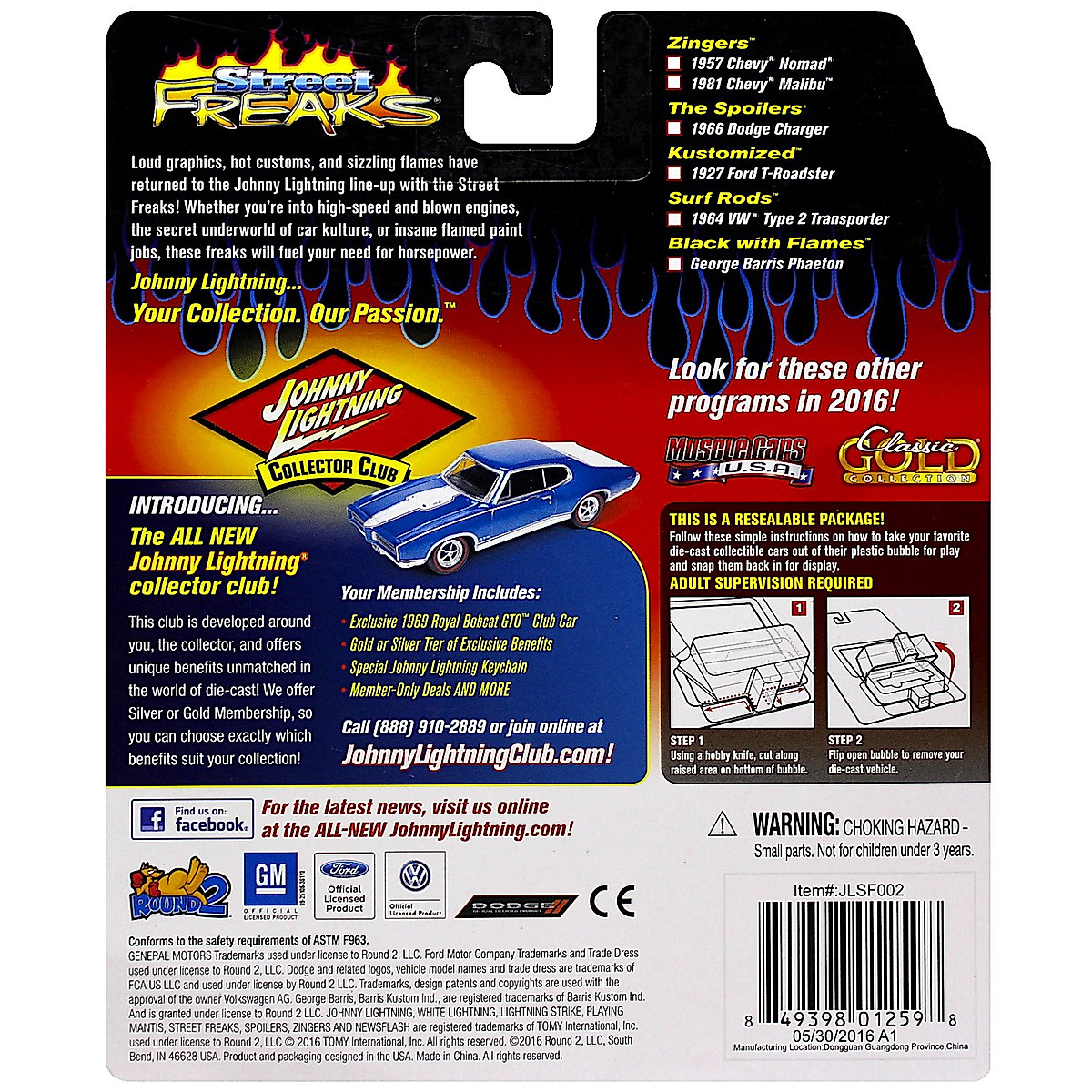 Johnny Lightning Surf Rods Limited Edition 1964 VW Volkswagen Type 2 Transporter Bus NO 11 "IN STOCK"