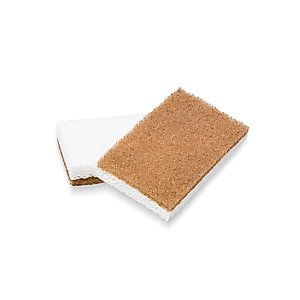 Full Circle In a Nutshell Walnut Scrubber Sponges, Non-Scratch, Set of 2 (Pack of 6)