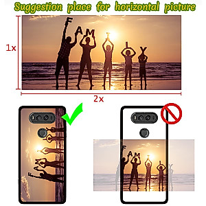 WOWTIFY Custom Phone Case for LG V20, Personalized Photo Phone Cases Customized Gift for Birthday Xmas Valentines Friends Her Him, Protective Huawei P30 Black Case