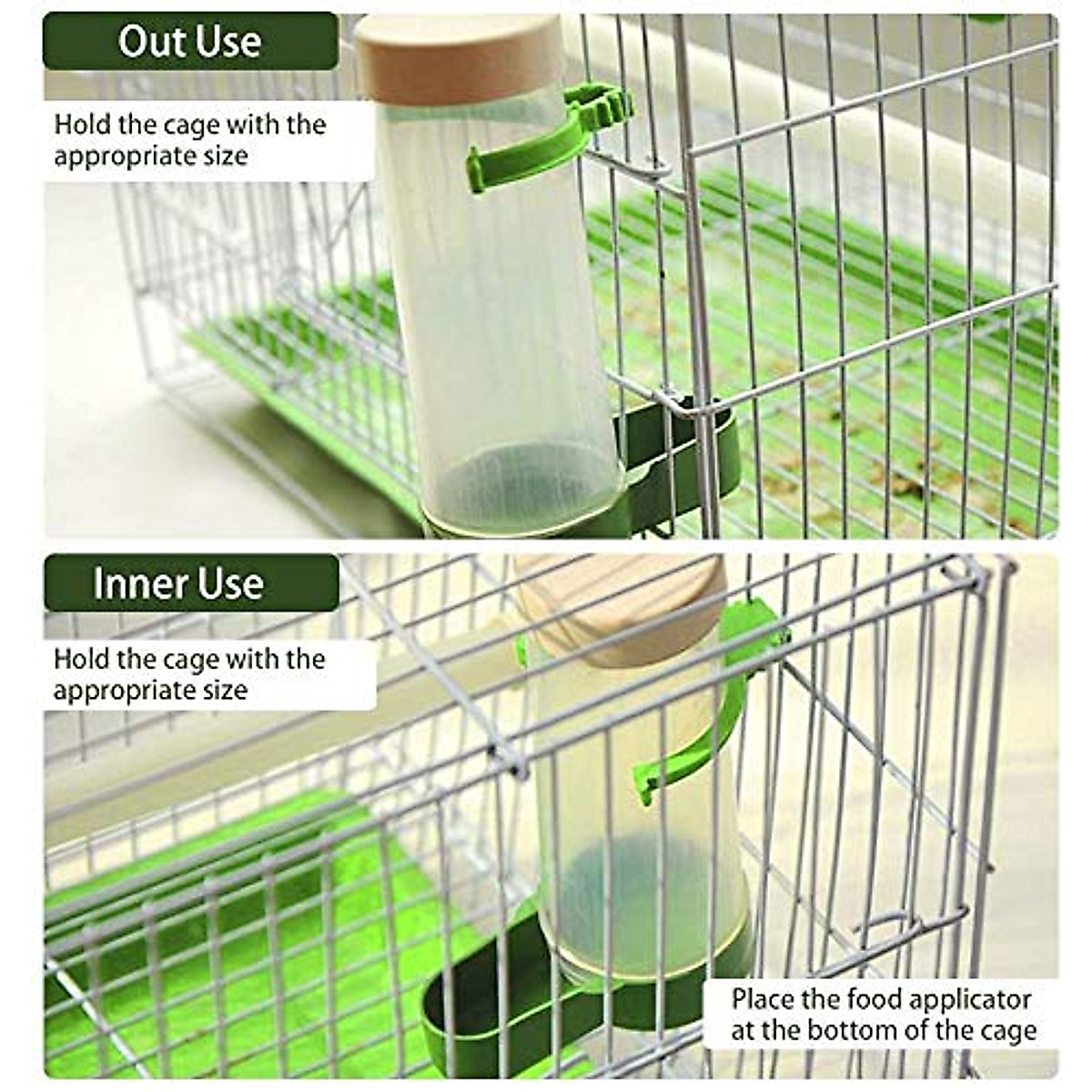 Bird Automatic Feeder Parrot Food and Water Dispenser Fountain Feeder for Bird Parrot Parakeet Conure Lovebird Cockatiel Finch Canary