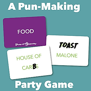 Puns of Anarchy - The Outrageous Pun-Making Game - No Bands, Movies, or Famous Things are Safe from Becoming Hilarious Wordplay Game for Creative People