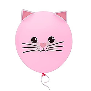 36 Pack Latex Balloons for Cat Birthday Party Supplies, Party Decorations (Pink, White, 12 In)