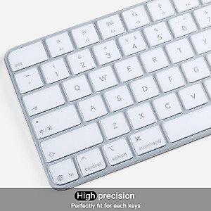 Keyboard Cover Skin for 2024 New Magic Keyboard with Touch ID and Numeric Keypad Model A3119 Ultra Thin Keyboard Protector, 2024 Magic Keyboard Accessories, Clear