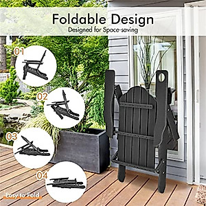 WYFDP Folding Chair Cup Holder Yard Black