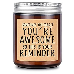 Lavender Scented Candles - Valentines Day Gifts for Women Mom Wife Her, Inspirational Gifts Relaxing Birthday Gifts for Friend Female, Girlfriend, Sister, Daughter, Coworker