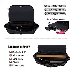 Crossbody Bags for Women Small Pu Leather Over the Shoulder Purses and Flap Cross Body Handbags with Multi Pockets