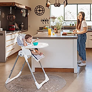 Nuby Floor Mat, Clear Circle, Protect Floors from Spills & Messes, Waterproof, 50"