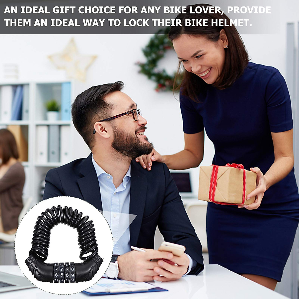 BESPORTBLE Combination Cable Lock Electric Cycle Chain Lock Bicycles Electric Bike Lock se Bike Electric Scooter Lock Bike Padlock Accessories Bike Cable Lock Helmet Steel Cable Wheel Lock