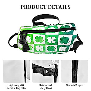 Crossbody Sling Backpack St-Patrick'S-Day-Clover Travel Hiking Chest Daypack One Strap Shoulder Bag