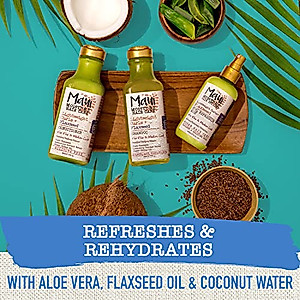 Maui Moisture Lightweight Curls + Flaxseed Shampoo, Paraben Free, Silicone Free, 13 Fl Oz,Green