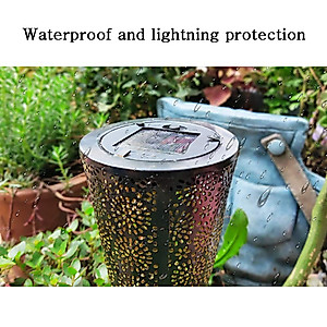 RRH Garden Lights Solar Powered Solar Garden Lamp Ground Plug Lamp Home Garden Courtyard Landscape Lawn Outdoor Waterproof Led Photosensitive Grass Plug Atmosphere Lamp Landscape Path Lights