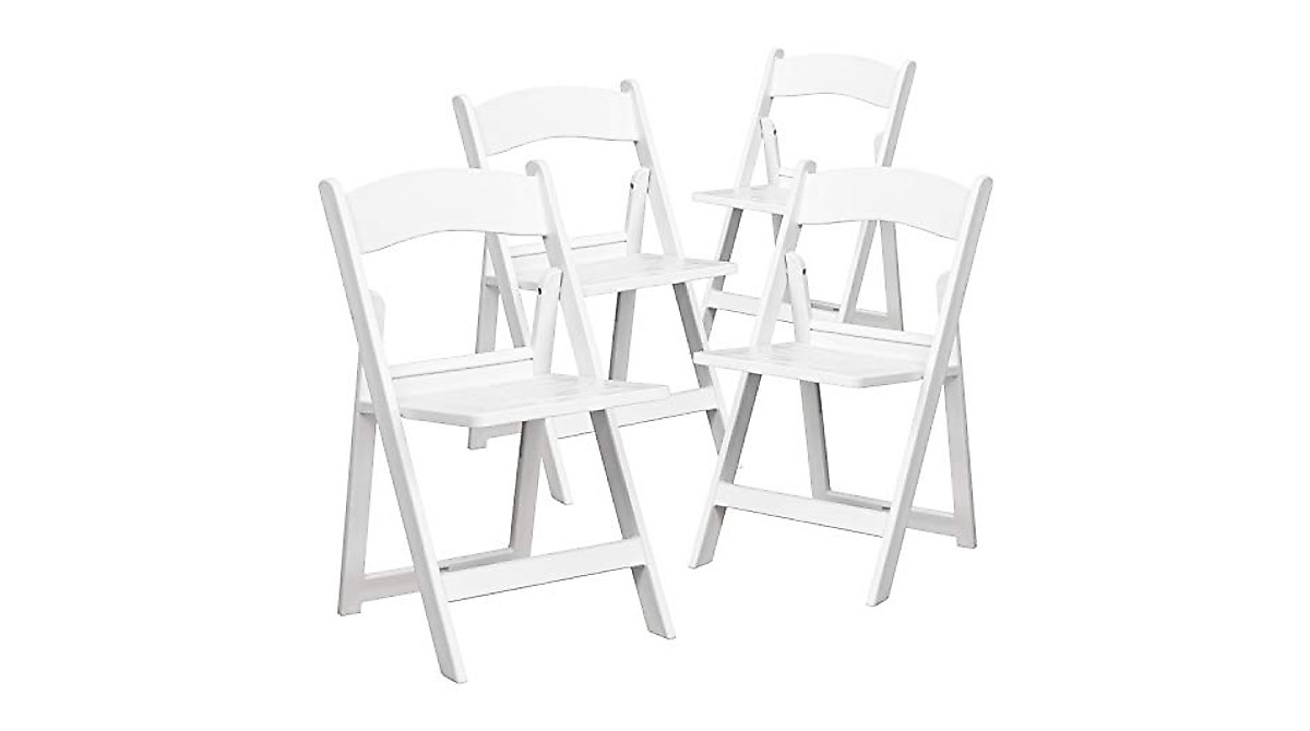 Durable Flash Furniture 4 Pack Folding Chairs - 1000 lb