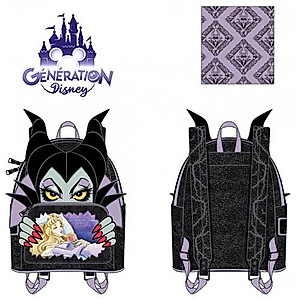 Loungefly Disney Villains Scene Maleficent Sleeping Beauty Womens Double Strap Shoulder Bag Purse