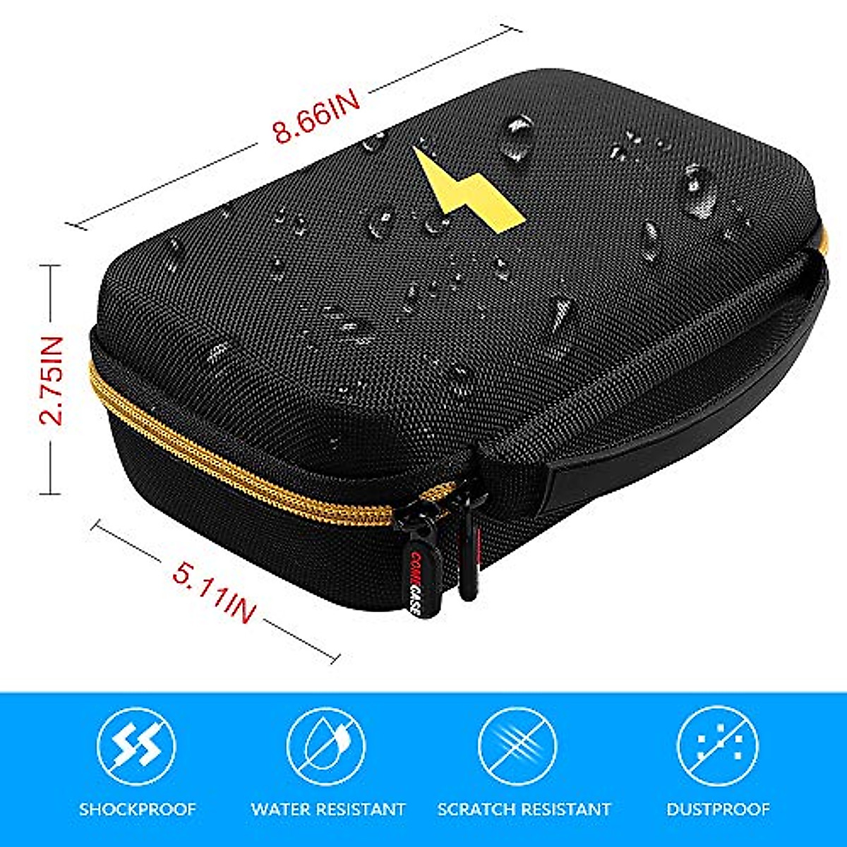 Comecase Hard Carrying Case for Fluke 87-V/ 87V Max/ 88V Digital Multimeter, Protective Travel Storage Bag.