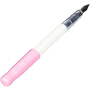 Pilot Kakuno Fine-Nib Fountain Pen, White Body Soft Pink Cap (FKA-1SR-SPF)