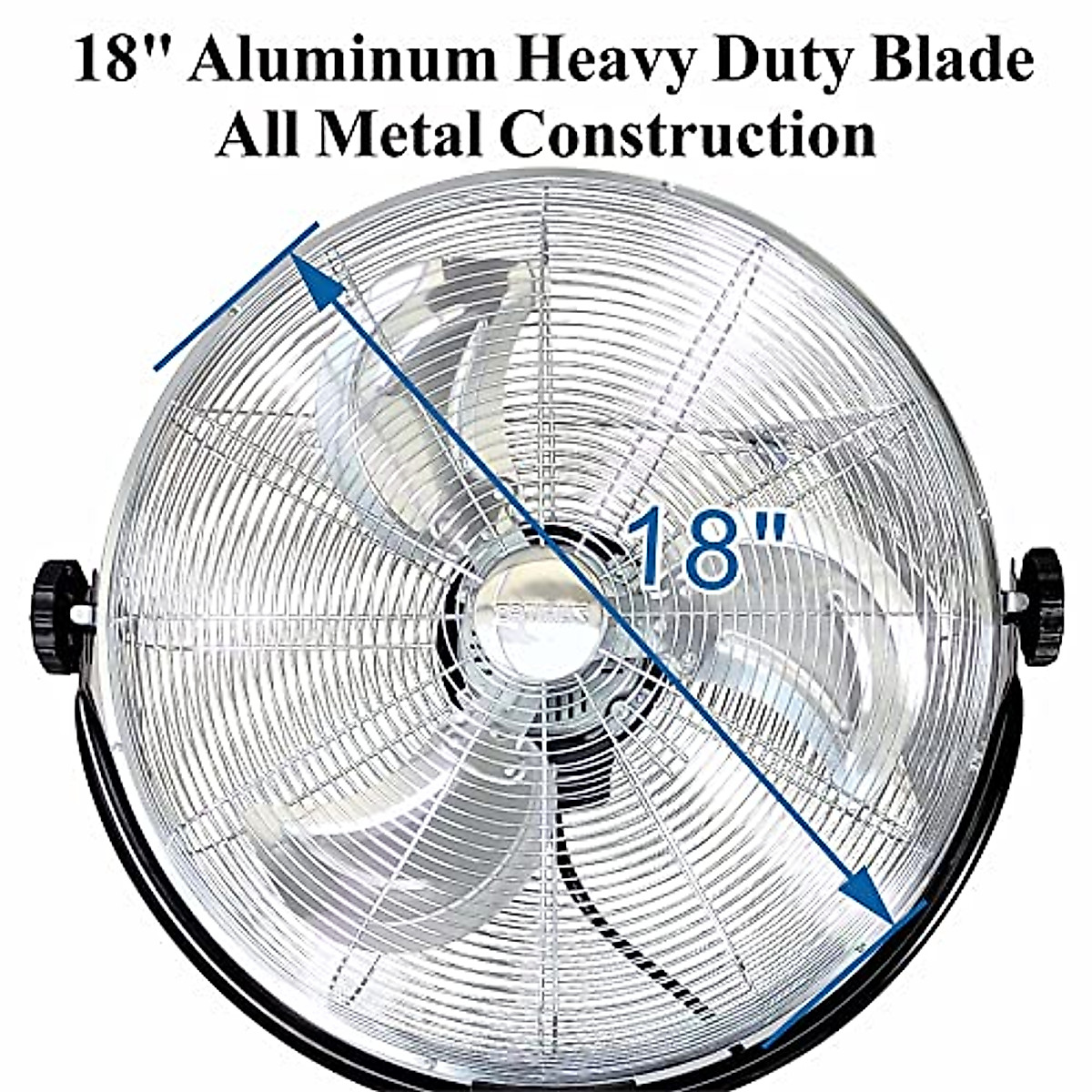 Optimus F-4205 20" Industrial Grade HV Oscillating Stand Fan