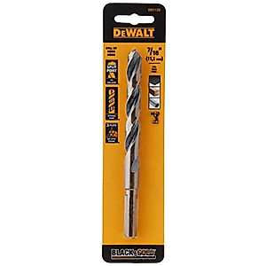 DEWALT DW1128 7/16-Inch Black Oxide 3/8-Inch Reduced Shank Split Point Twist Drill Bit