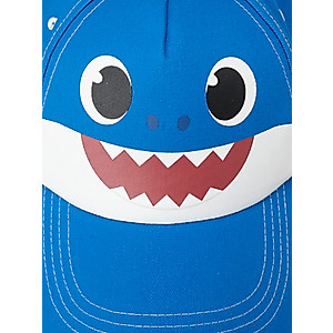 Nickelodeon Baby Shark Mommy or Daddy and Me Hat – Boys’ and Girls’ Matching Adult and Toddler Hat, Size Age 2-4T, Dad - Baby Shark BlueYellow
