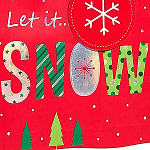 SUNCOLOR 12 Pack 6" Small Christmas Gift Bags With Handle