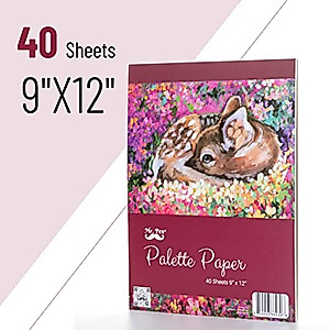 Mr. Pen- Palette Pad, 9"x12", 40 Sheets, Palette Paper, Paint Pad, Acrylic Paint Paper, Drawing Paper, Painting Paper, Disposable Paint Palette Paper, Oil Paint Palette, Watercolor Palette Paper