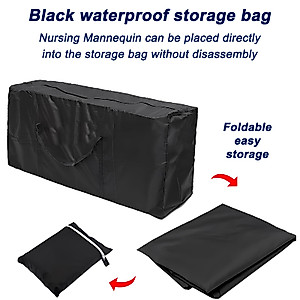 MZBZYU 5.7ft Life Size Patient Care Manikin Training CPR Simulator Basic Geri Nursing Skills Geriatric Human Model Mannequin Full Body for Students Education Teaching Medical Training Skills