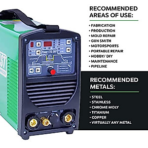 2021 Poweri-TIG 200T Digital DC TIG/Stick Welder LOW 2 Amp Start, Dual Voltage 110v/220v