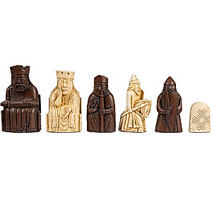 The Isle of Lewis Chessmen - Regency Chess Official Lewis Chess Set - 4 Queen Edition