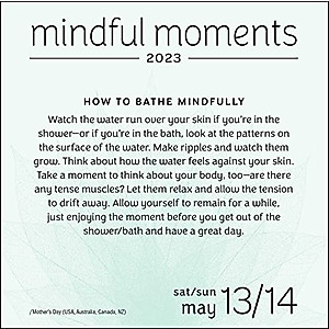 Mindful Moments 2023 Day-to-Day Calendar: Daily Wisdom That Inspires