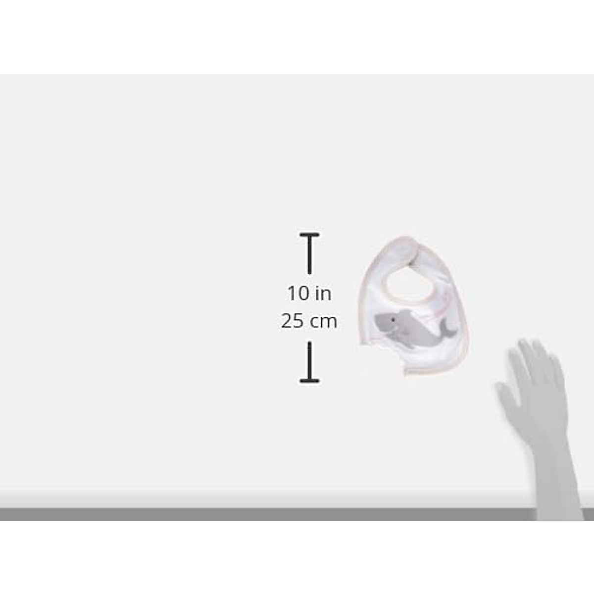 Baby Aspen Chomp and Stomp Shark Bib and Booties Gift Set, Pink