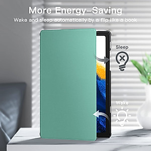 JETech Case for Samsung Galaxy Tab A8 10.5-Inch 2022 (SM-X200/X205/X207), Slim Folio Stand Protective Tablet Cover, Multi-Angle Viewing, Auto Wake/Sleep (Green)