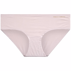 Vince Camuto Women's Hipster Underwear - 5 Pack Ultra Soft & Sexy Lingerie - Breathable Seamless Panties for Women, Size Large, Rose Assorted